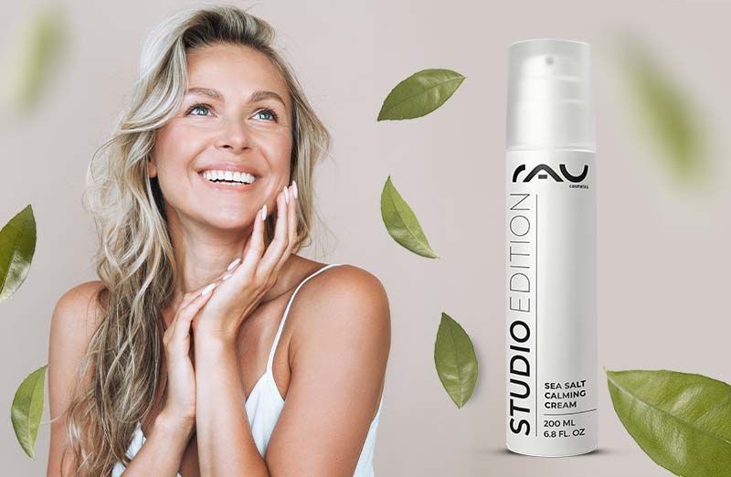 Crema de día con sal marina y PHA | RAU Cosmetics